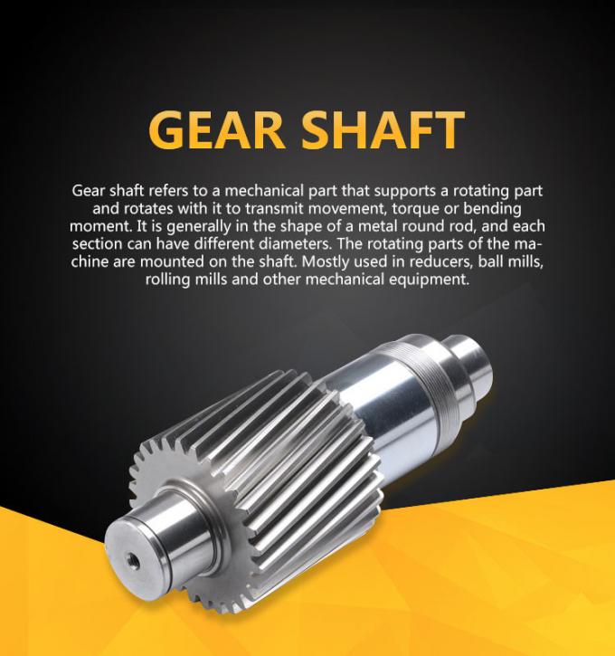 Gearbox Quenching Steel Spindle 4m Forging Machining Shaft Gear